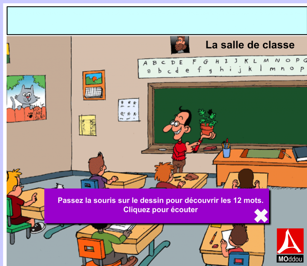 Les prépositions : sur, dans, devant, sous et derrière. – MOddou FLE