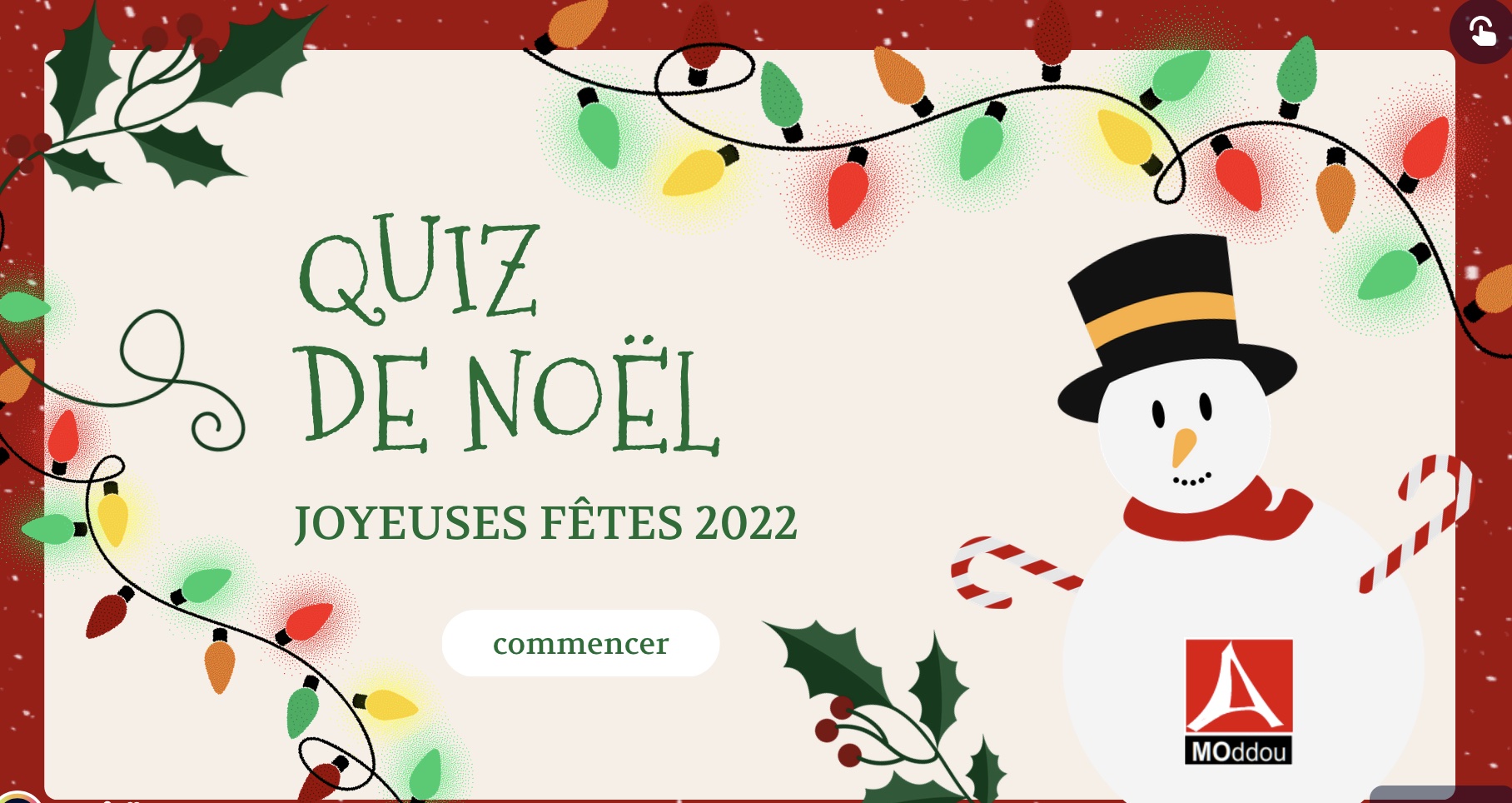 Quiz de Noël. Joyeuses fêtes ! - MOddou FLE